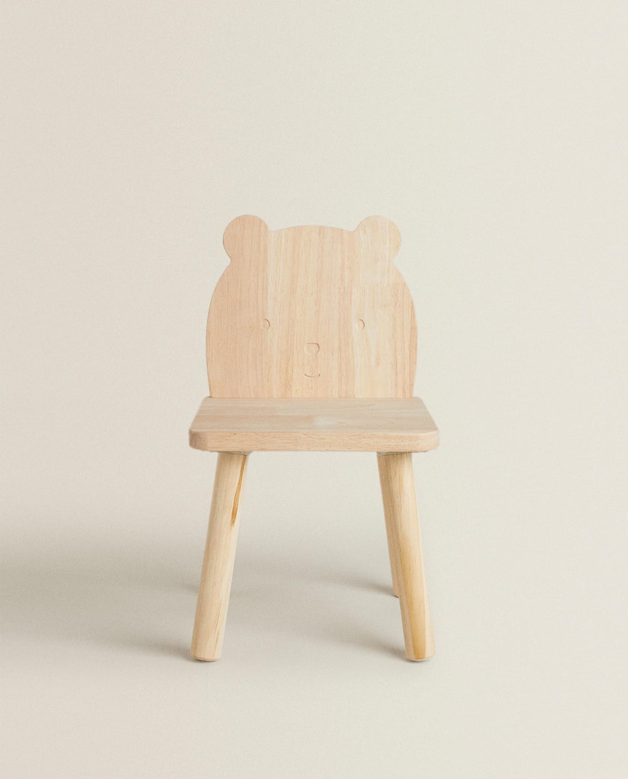 Стул ZARA HOME деревянный стульчик мишка, светло-бежевый, 41.5 x 23 x 24 см 5626/073/052-99