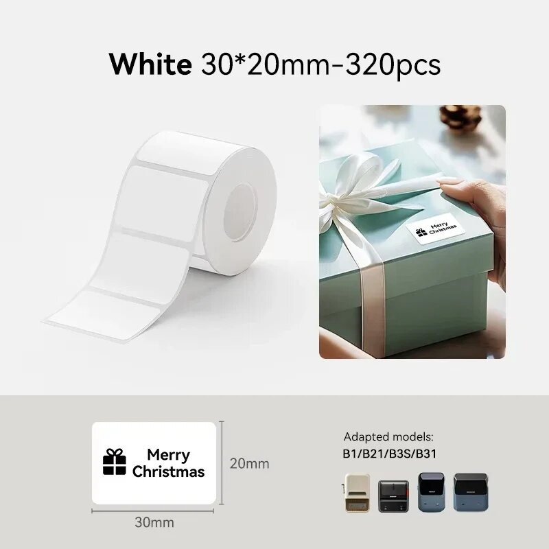 Термоэтикетки Niimbot для принтеров B1 B21 B3S White 3020