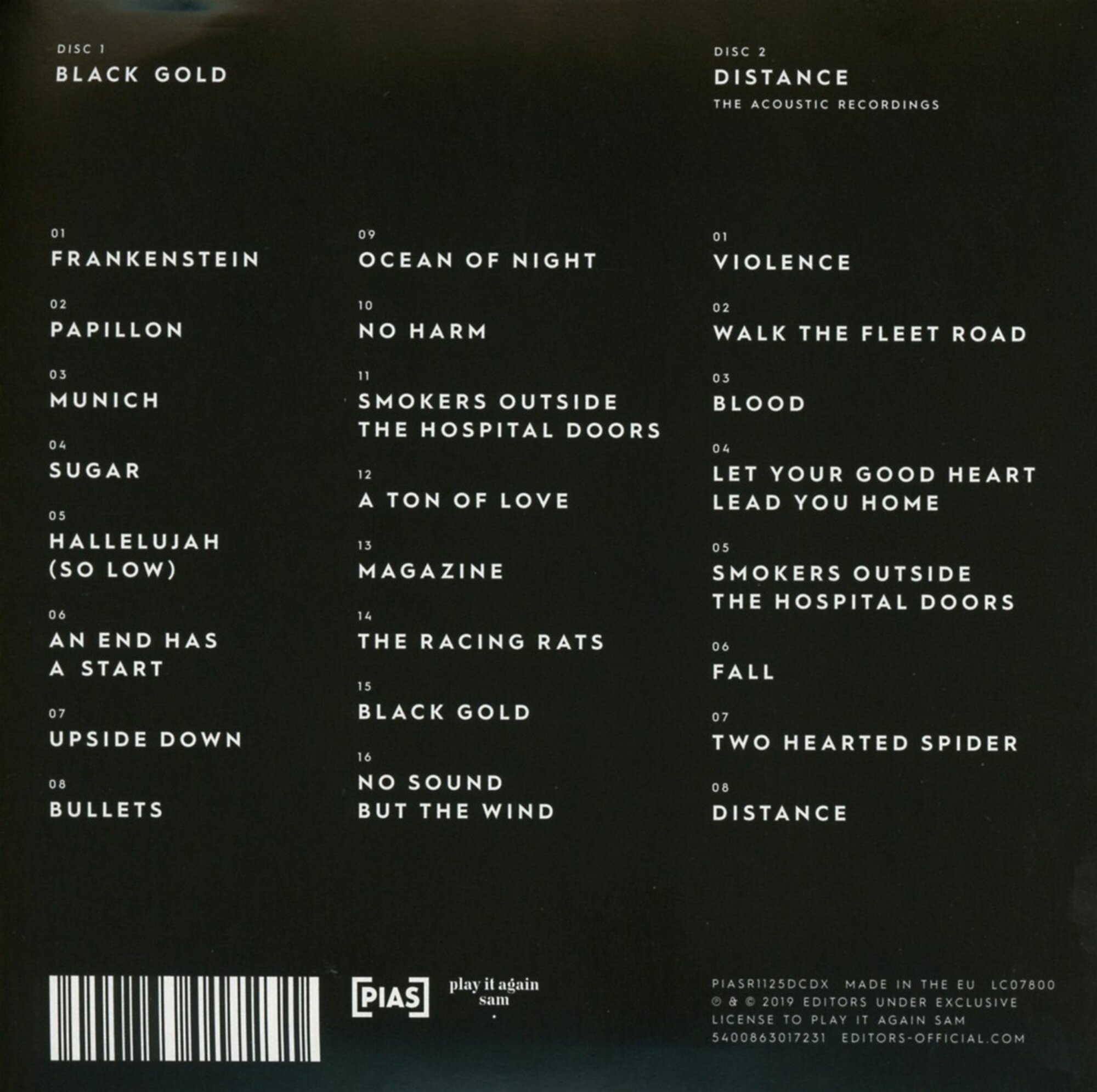 Компакт-диск Editors - Black Gold (2 CD) (2 CD) — фото 1