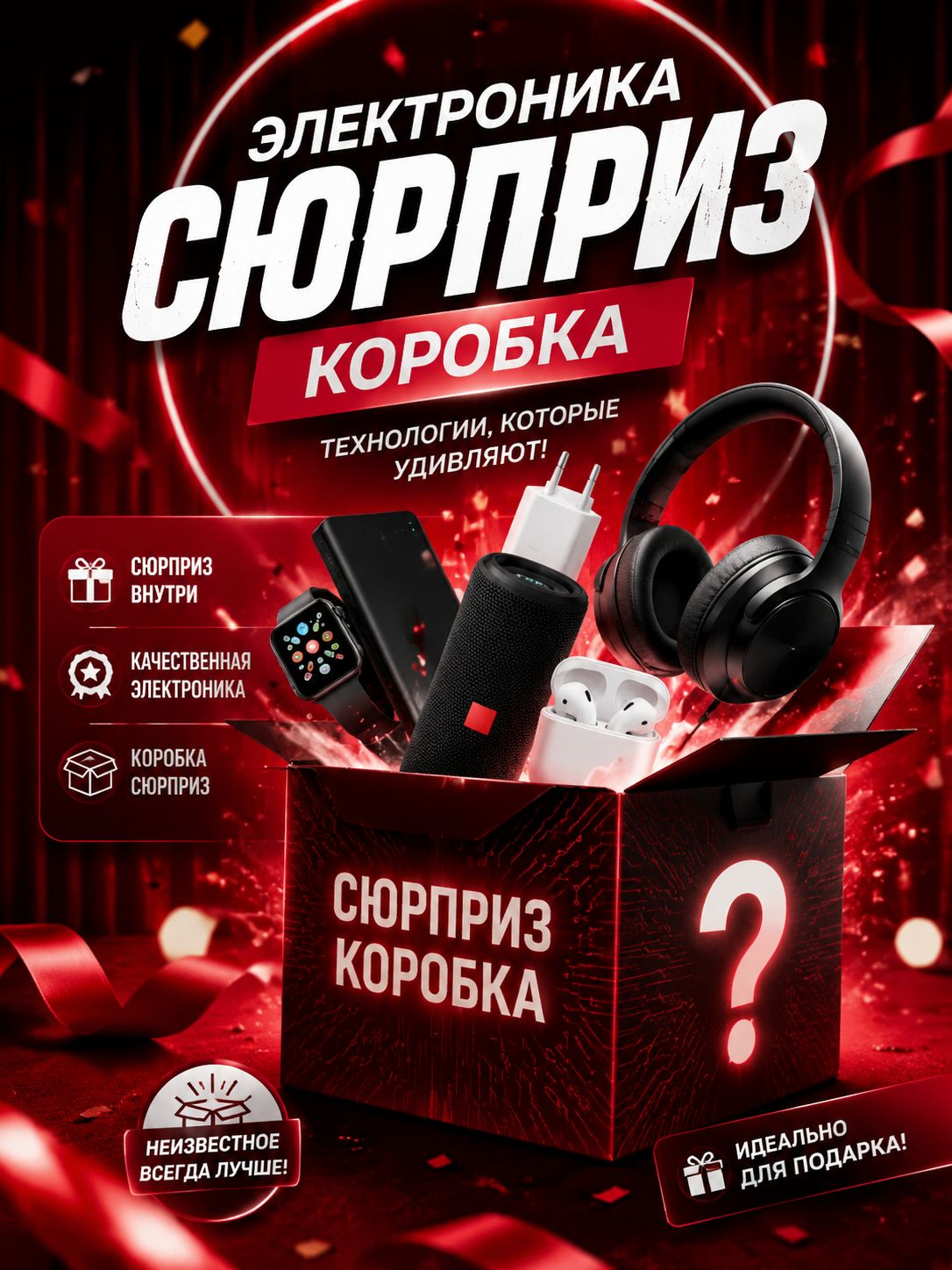 Сюрприз-бокс белый Сюрприз-бокс