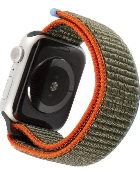 Ремешок для смарт-часов MB S8/SE 42/44/45 Apple Watch оливк./сине-красный