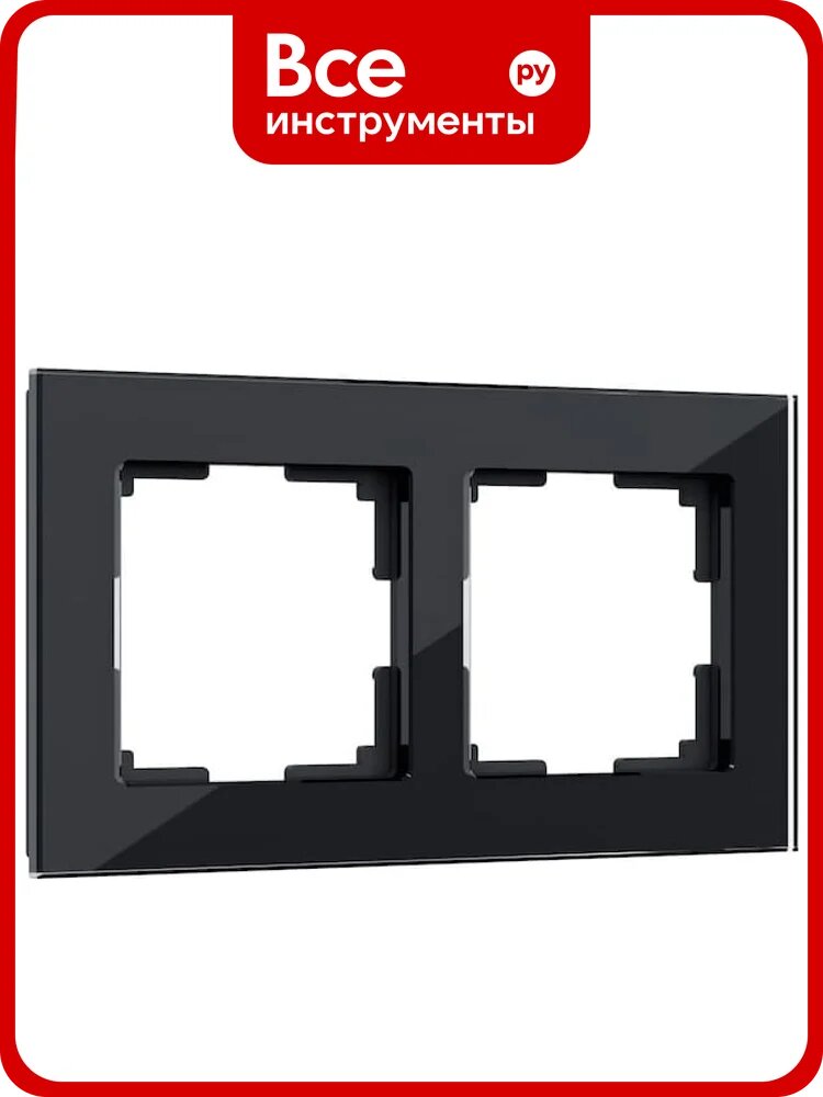 Рамка на 2 поста Werkel WL01 Frame 02 черный a031798