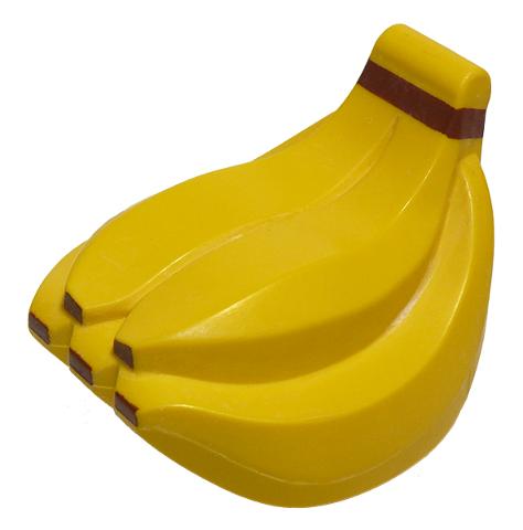 Деталь Lego 53897px1 Duplo Bananas with Reddish Brown Clasp and Tips Pattern