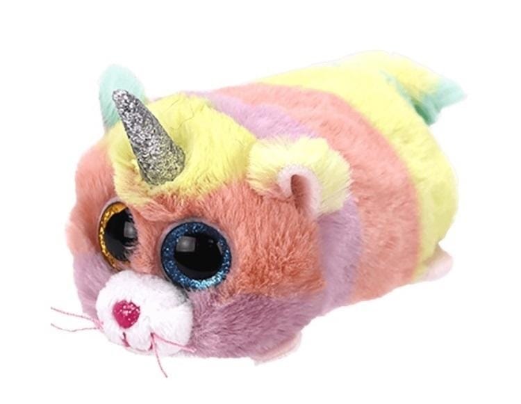 Мягкая игрушка Ty Teeny Tys кот с рогом Heather, разноцветный, размер 10 см