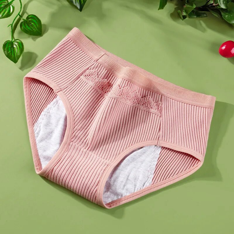 Розовые хлопковые трусики SONDR для менструации M-XL