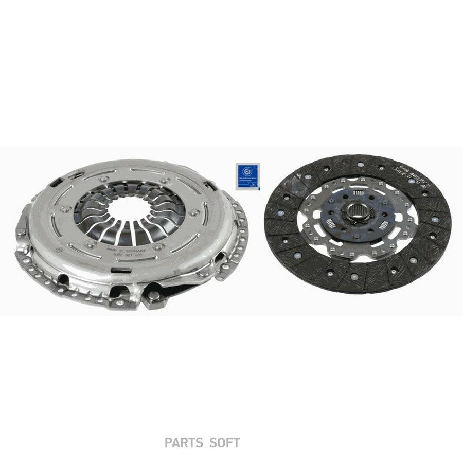 Комплект сцепления от официального дистрибьютора, SACHS, артикул 3000970047