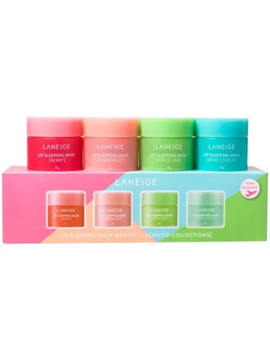 Laneige Lip Sleeping Mask Набор ночных масок для губ 4шт