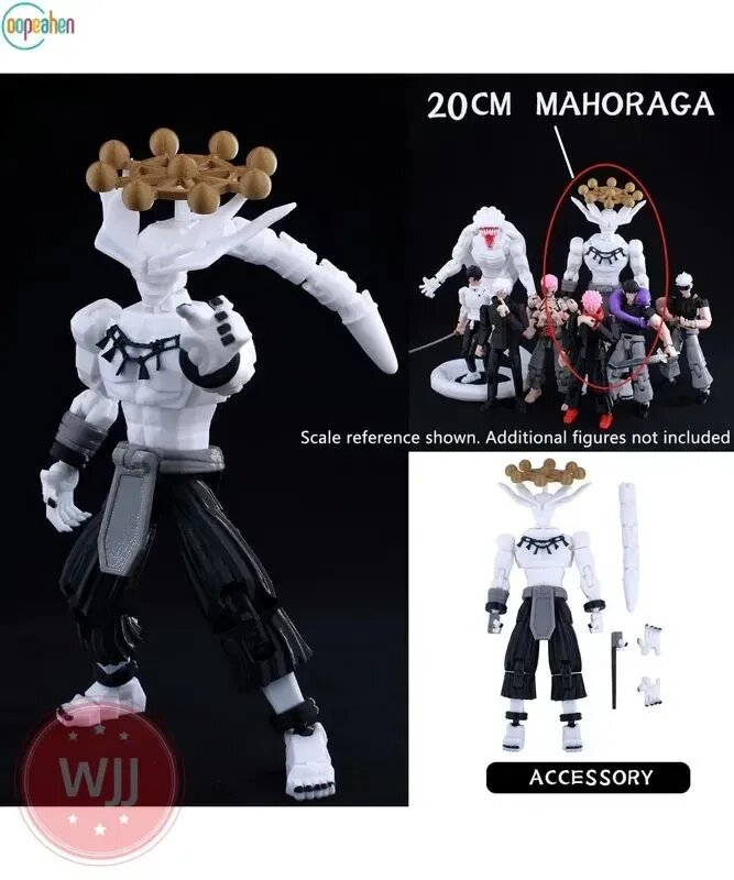 3D фигурка-манекен Магическая битва (Jujutsu Kaisen) T13 Годжо/Сукуна/Юдзи, подвижная шарнирная, для кастомизации, подарок фанату аниме