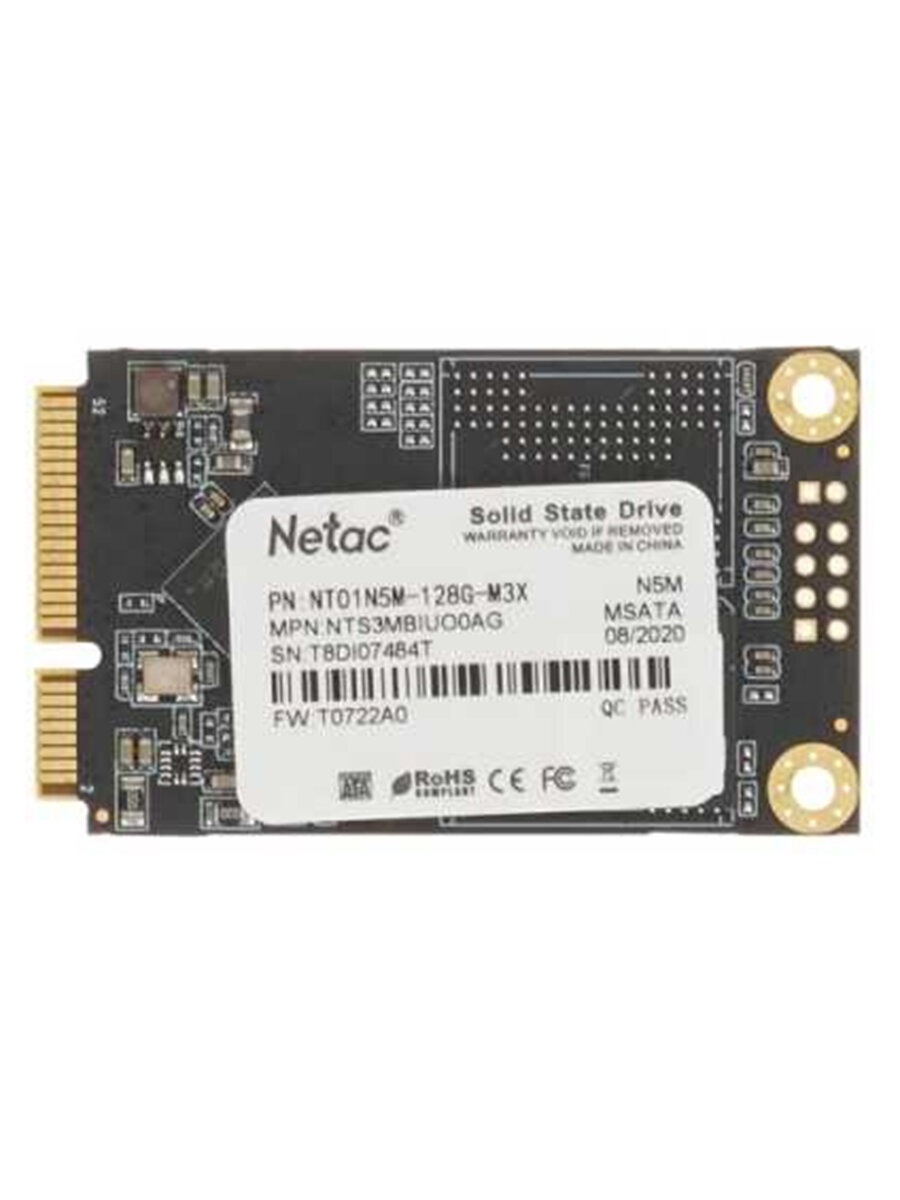 Netac 128 ГБ Внутренний SSD-диск , mSATA 6 Гбит/с