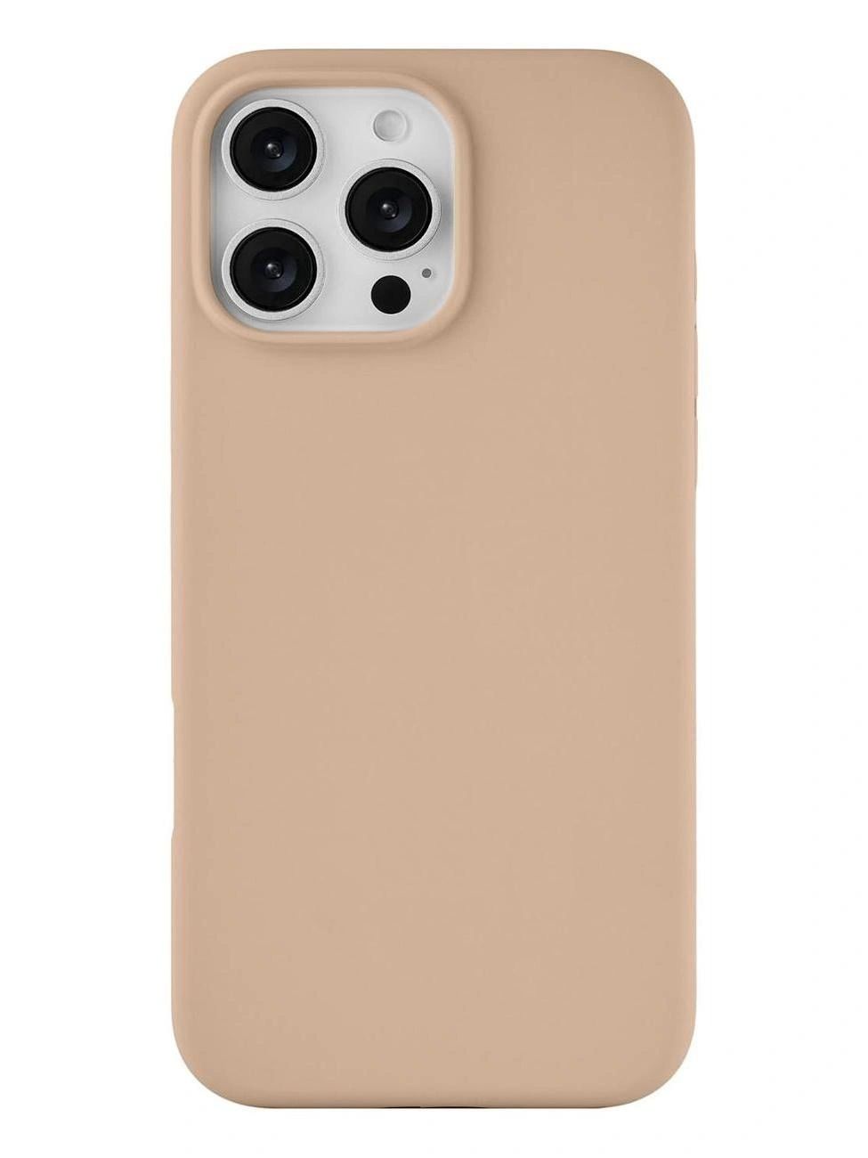 Чехол uBear для iPhone 16 Pro Max, софт-тач, латте