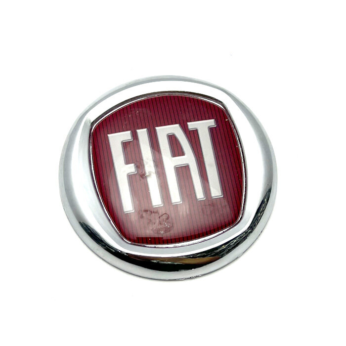 Эмблема Fiat 95 мм скотч красный Турция