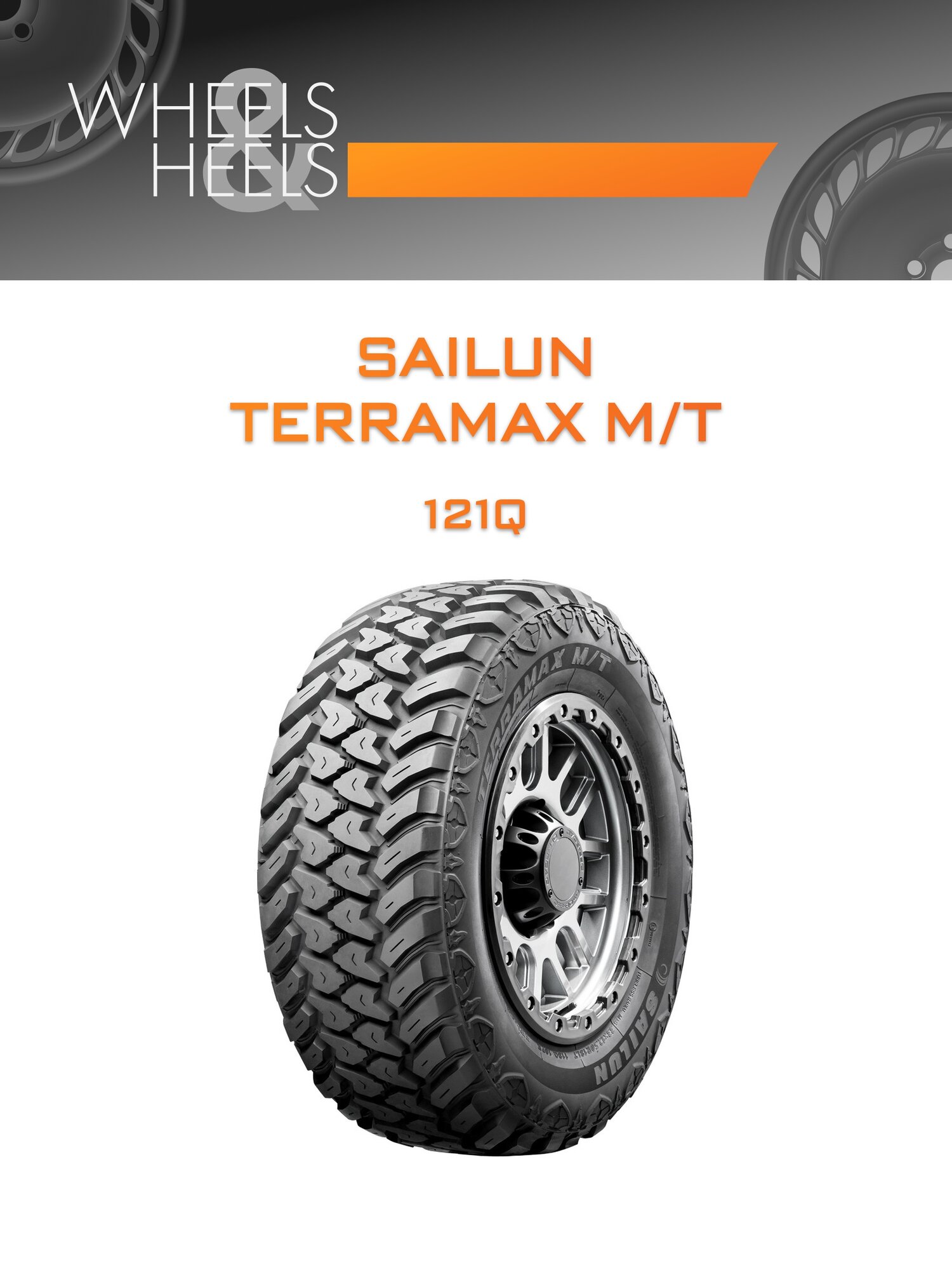 Шина автомобильная SAILUN TERRAMAX M/T MT 12.5/0 R17 121Q SUMMER, летняя, универсальная