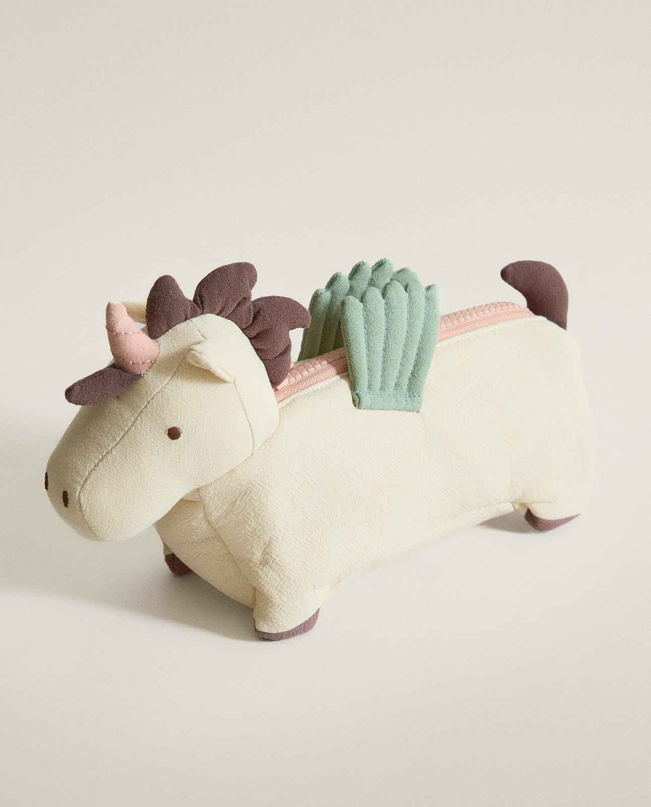 Пенал ZARA HOME Единорог, экрю, 7 x 27 x 8 см 2621/019/712-99