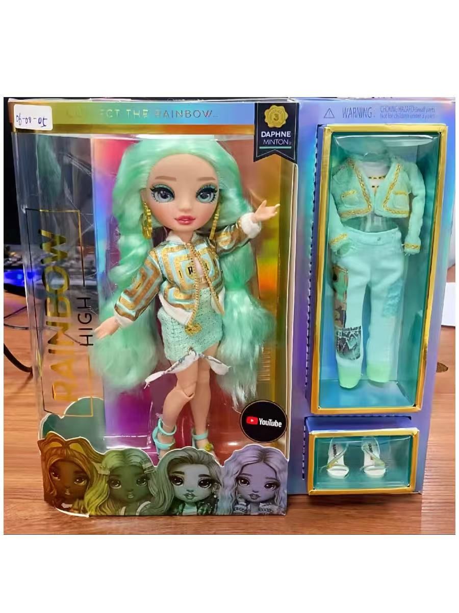 MGA Rainbow High Collect Fashion Doll Daphne Minton Радуга Высоко Модная кукла с 2-мя нарядами, которые можно комбинировать, и аксессуарами, Подходит для детей старше 6 лет