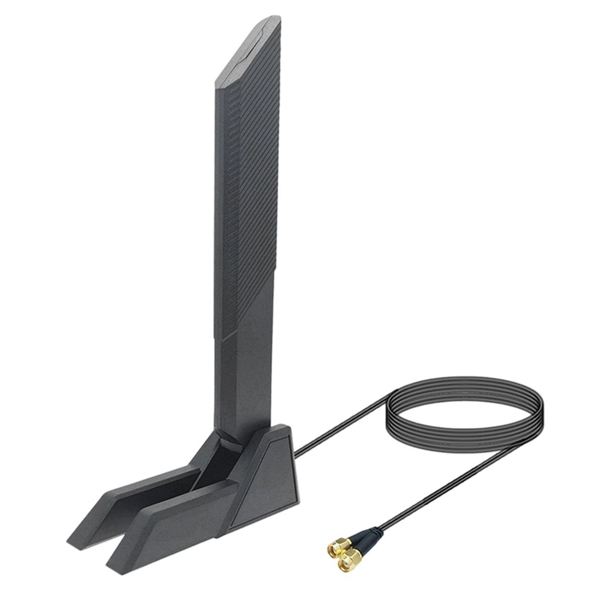 Антенна WiFi7 для материнских плат ASUS, MSI и Asrock / 2.4G/5G/6G, 12 дБ, магнитная, кабель 1.2 м