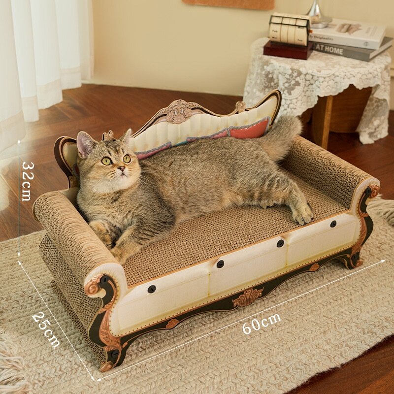 Кошачий диван, когтеточка, не осыпается, кресло-шезлонг, кровать, лежанка для кошек, защита от царапин