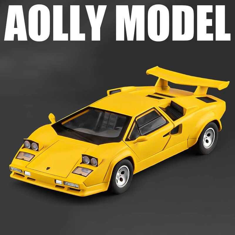 WELLY 1:24 LP500S Supercar детская машинка Желтый, Yellow