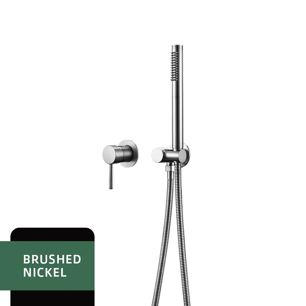 Душевая система Smesiteli матовая розовая и золотая латунь Brushed Nickel