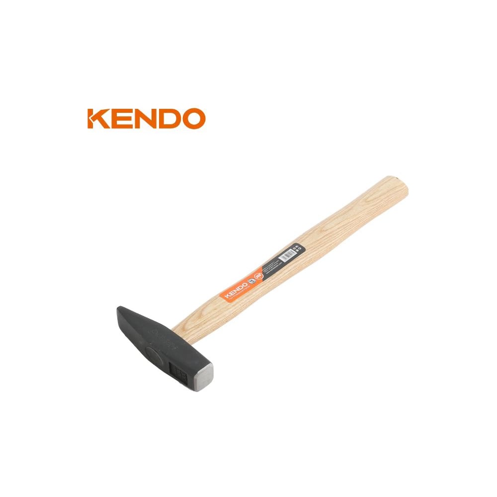 Молоток слесарный с деревянной рукояткой KENDO 273гр 25213