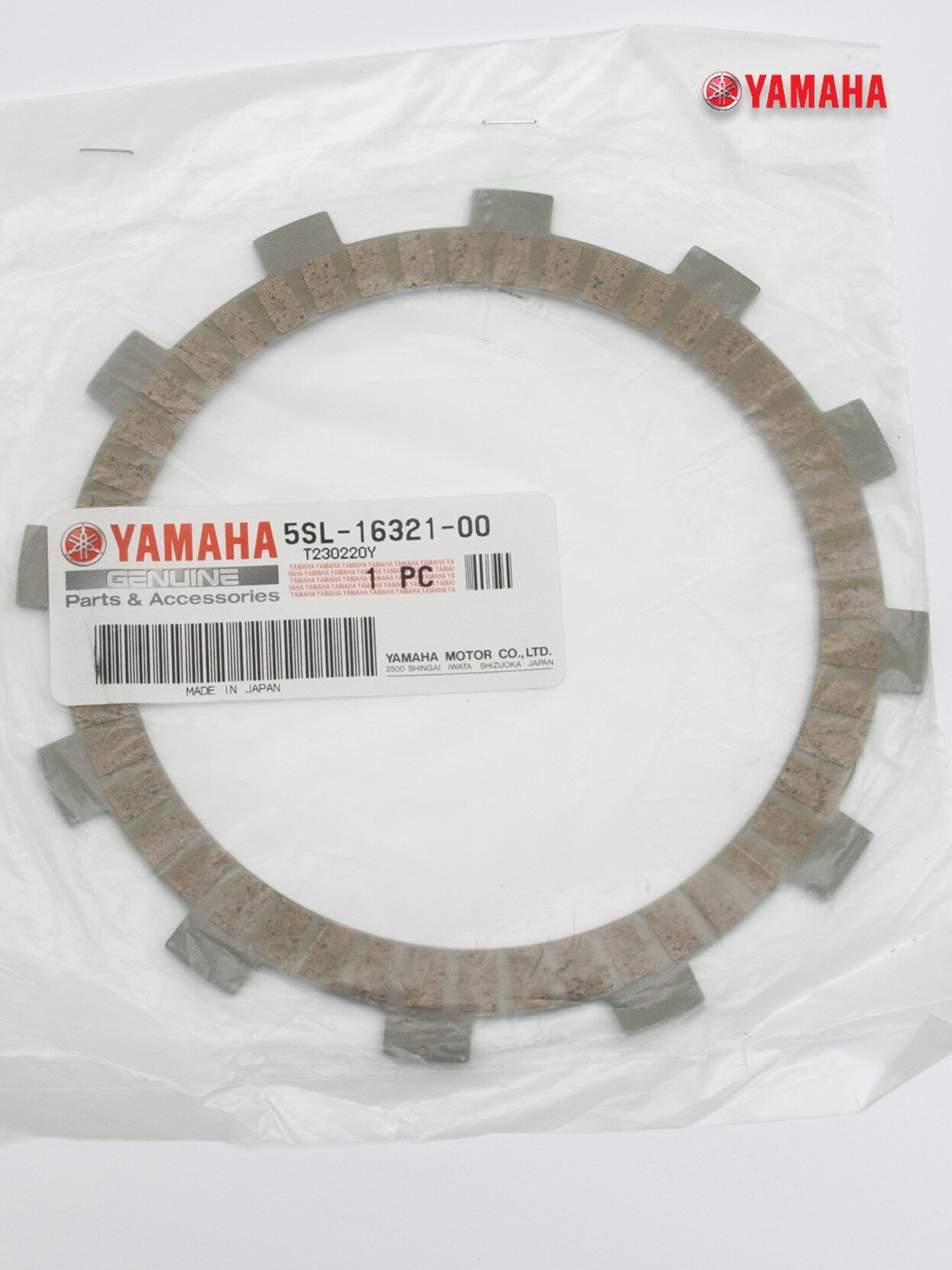 Фрикционный диск сцепления YZF R6 03-20 Yamaha 5SL-16321-00-00