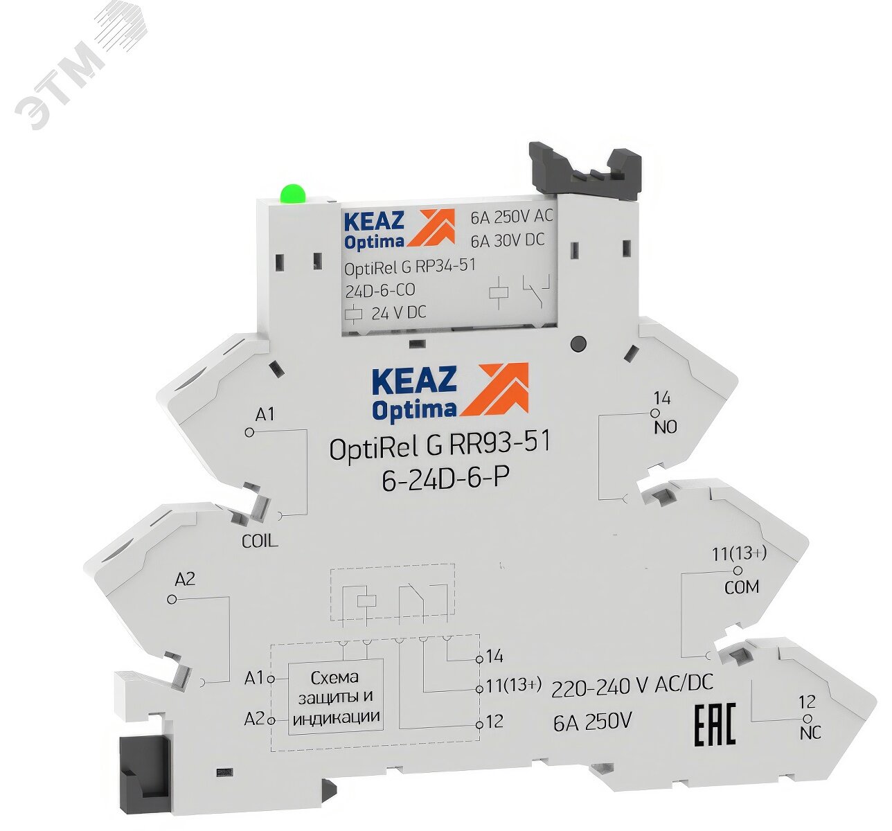 Релейный модуль OptiRel G RM38-61-24D-6-P-CO