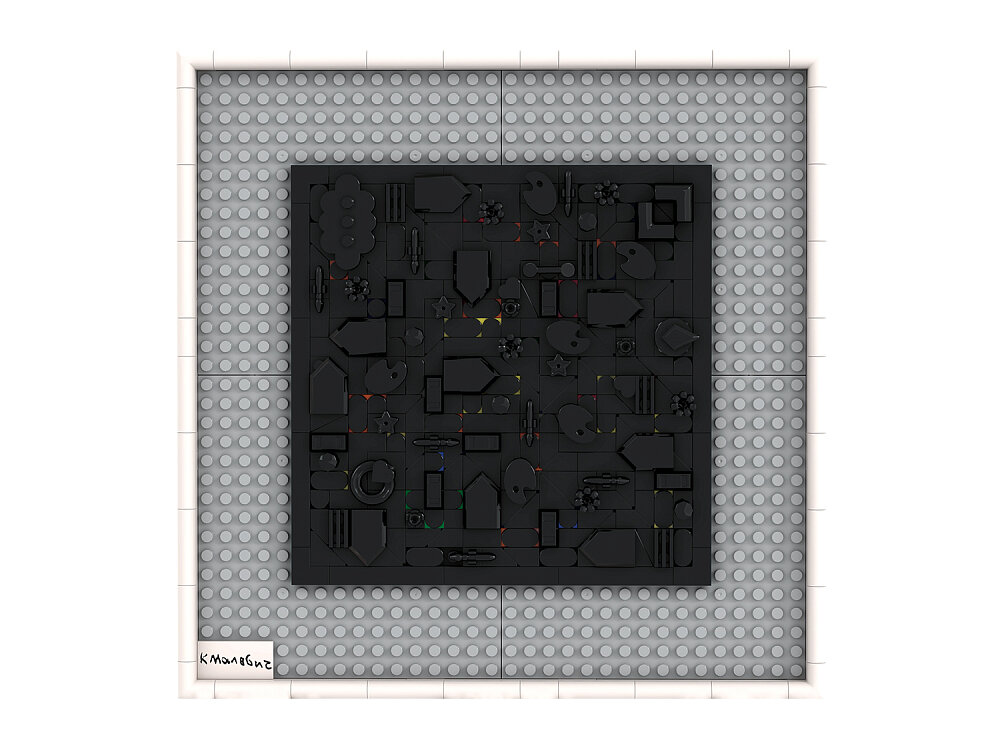 Конструктор Brick Labs Бриксити AB-1419 Конструктор Малевич: Черный Квадрат