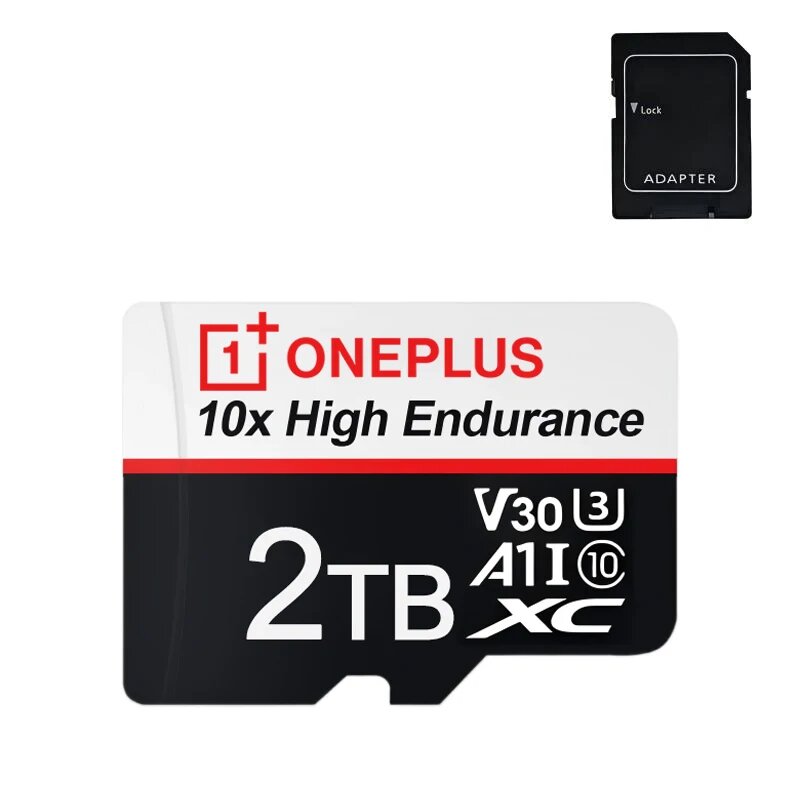 OnePlus 2TB MicroSD карта памяти Class 10 V30 Black