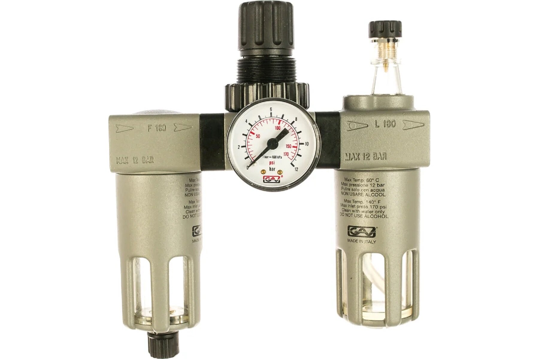 Фильтр для компрессоров G-FRL-180 1/4 GAV 13025, 12 атм, 500 л/мин