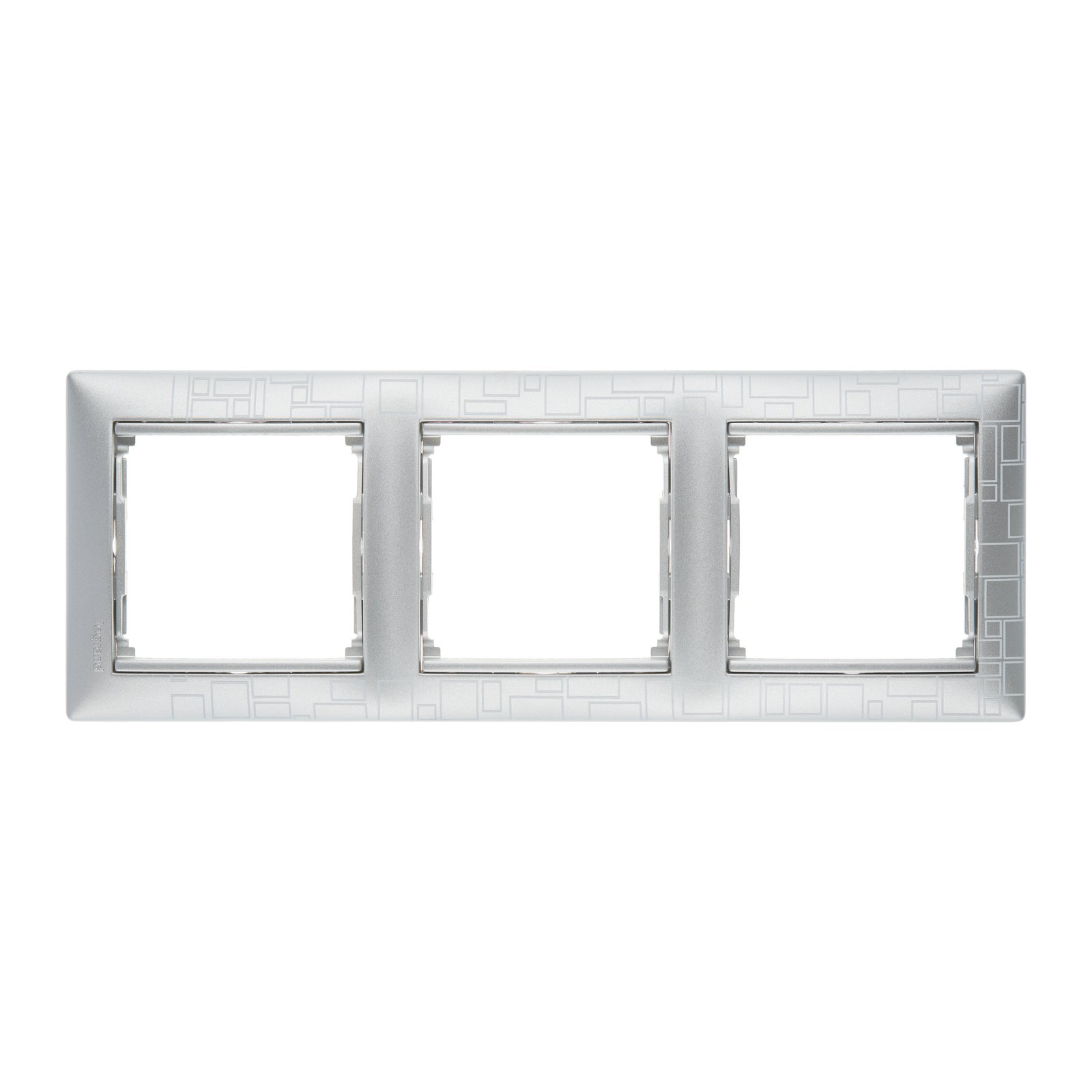 Legrand (Легранд) Рамка 3 поста алюминий модерн, Valena 770343