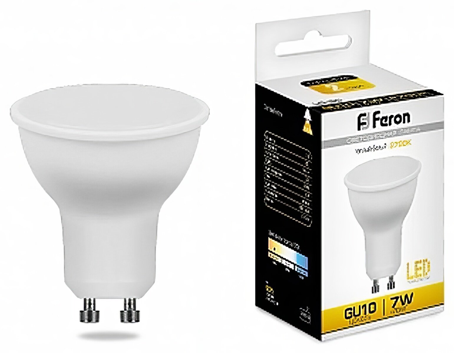 Светодиодная лампа FERON 80LED 7W 230V GU10 2700K, LB-26 25289