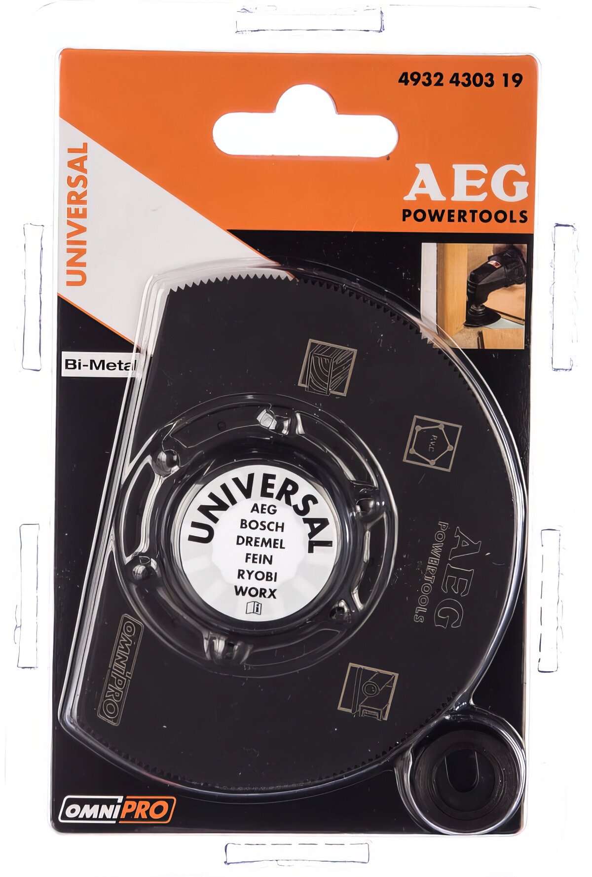 Диск пильный Bi-Metal (88х20 мм) для многофункционального инструмента AEG 4932430319