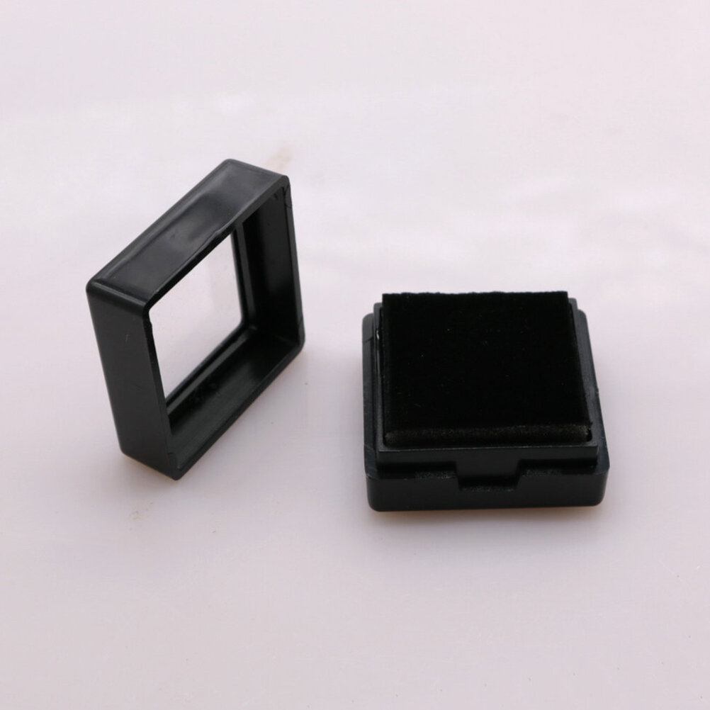 5 Штук Коробки Для Хранения Камней Черного Цвета 3x3 Cm Подарочная Упаковка Для Ювелирных Изделий И Драгоценных Камней
