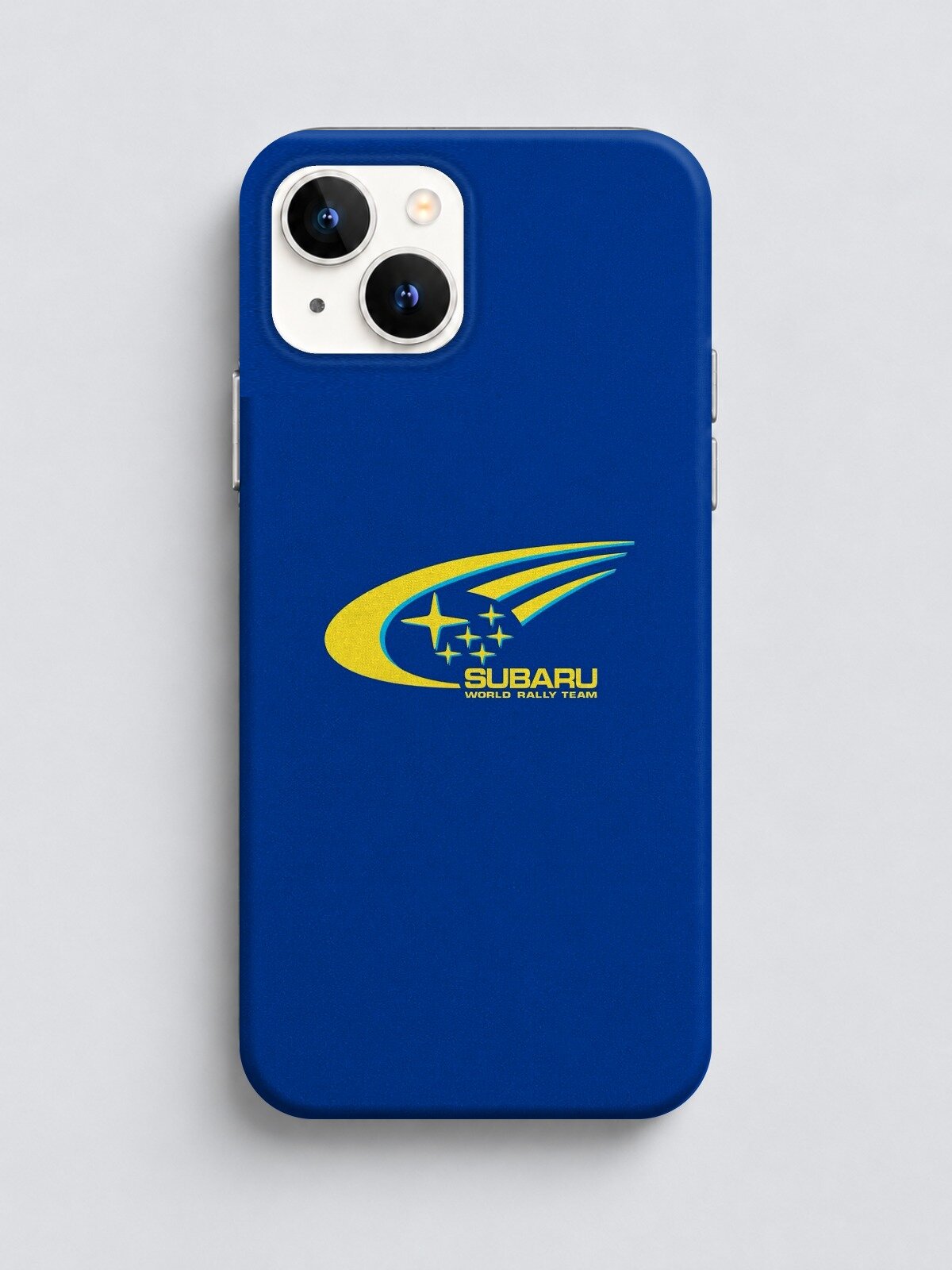 Силиконовый чехол на iPhone 14 Subaru World Rally