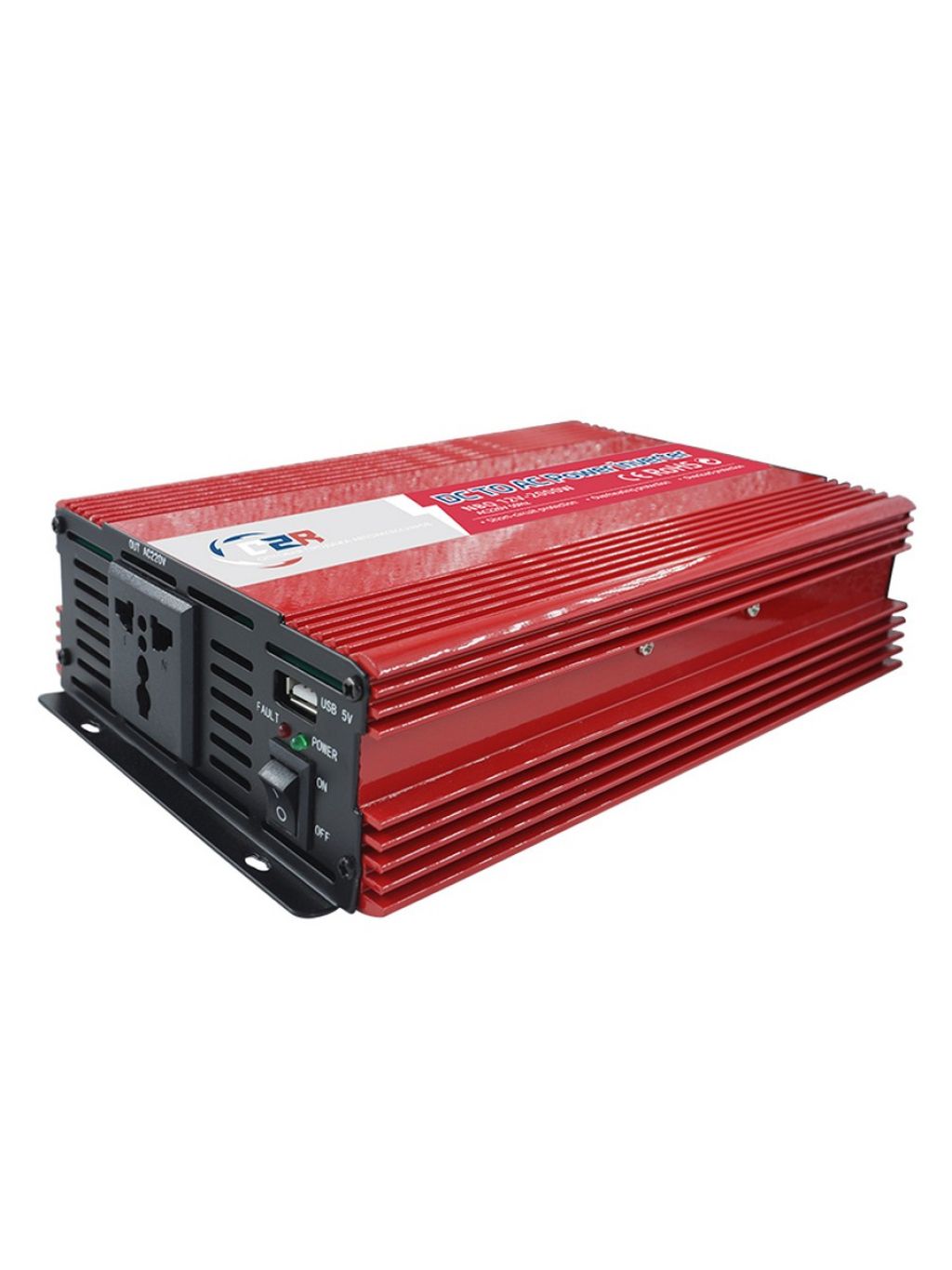 Преобразователь напряжения (инвертор) 24V/220V (1200W) "C2R"