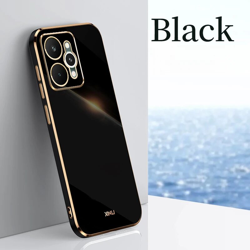 Для Appo Orrs Realme15 задняя крышка для OPPO Realme 15 5G чехол 6D Черный, Black, For Realme 15 5G
