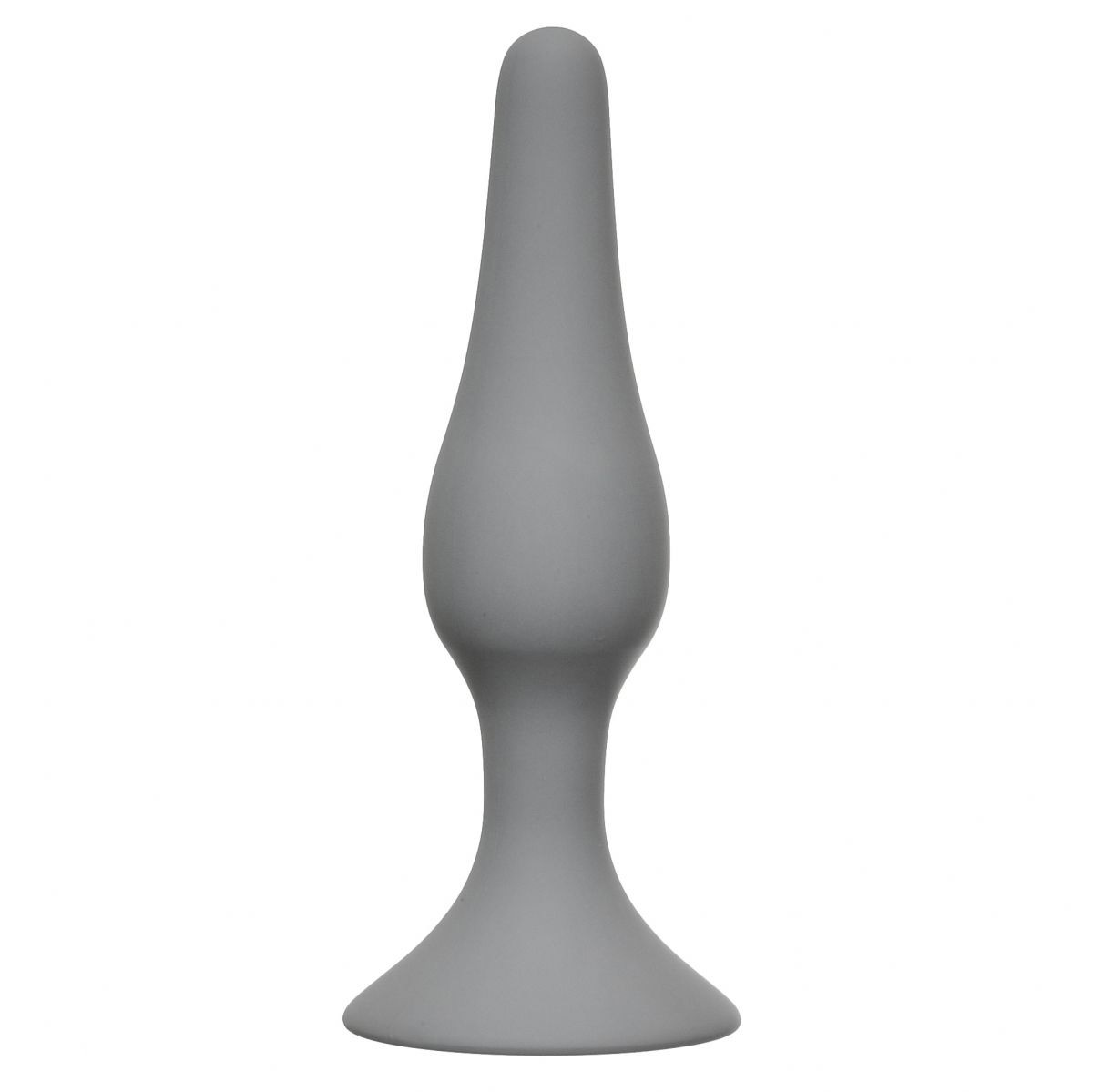 Slim Anal Plug Small, синяя — малая анальная пробка из силикона, 10.5×2.5 см