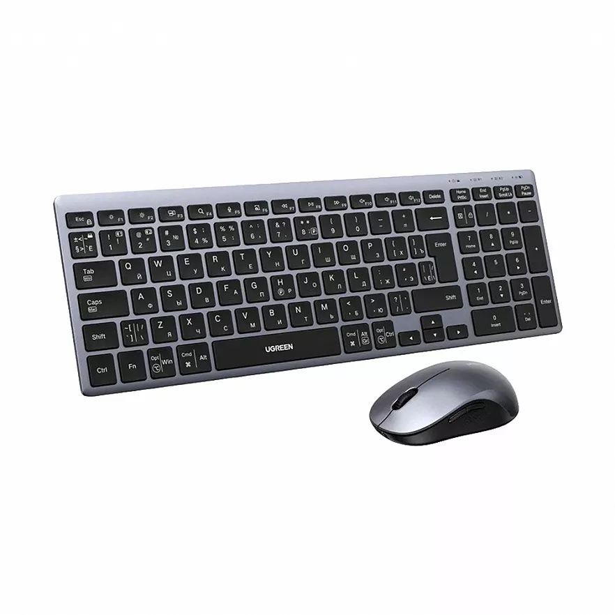 Комплект клавиатура и мышь UGREEN MK552, черный