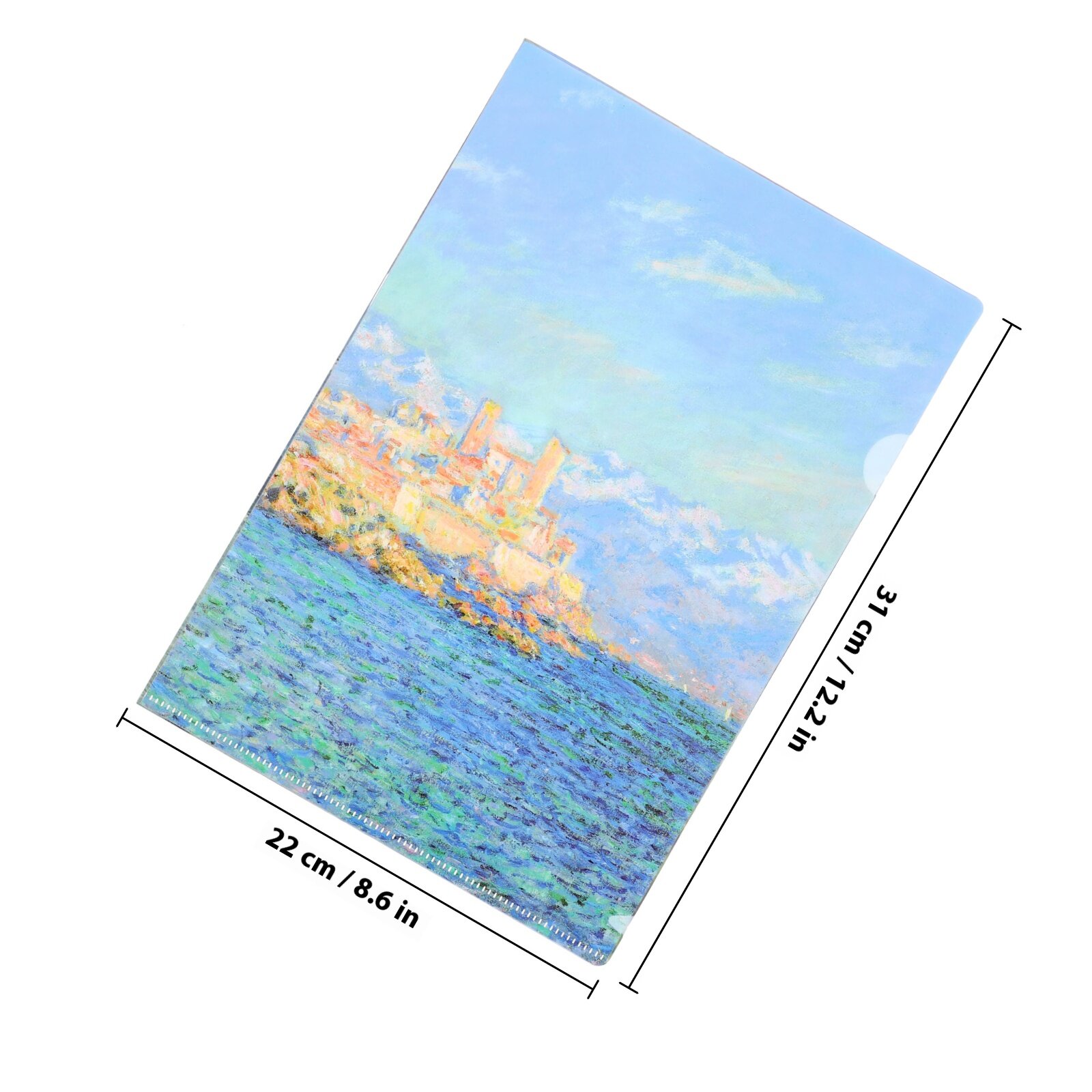 4 Штуки Папки Для Документов Офисные Папки Из Пластика Размер 31X22X0.1Cm Сине-Голубой Цвет Для Хранения Бумаг A4