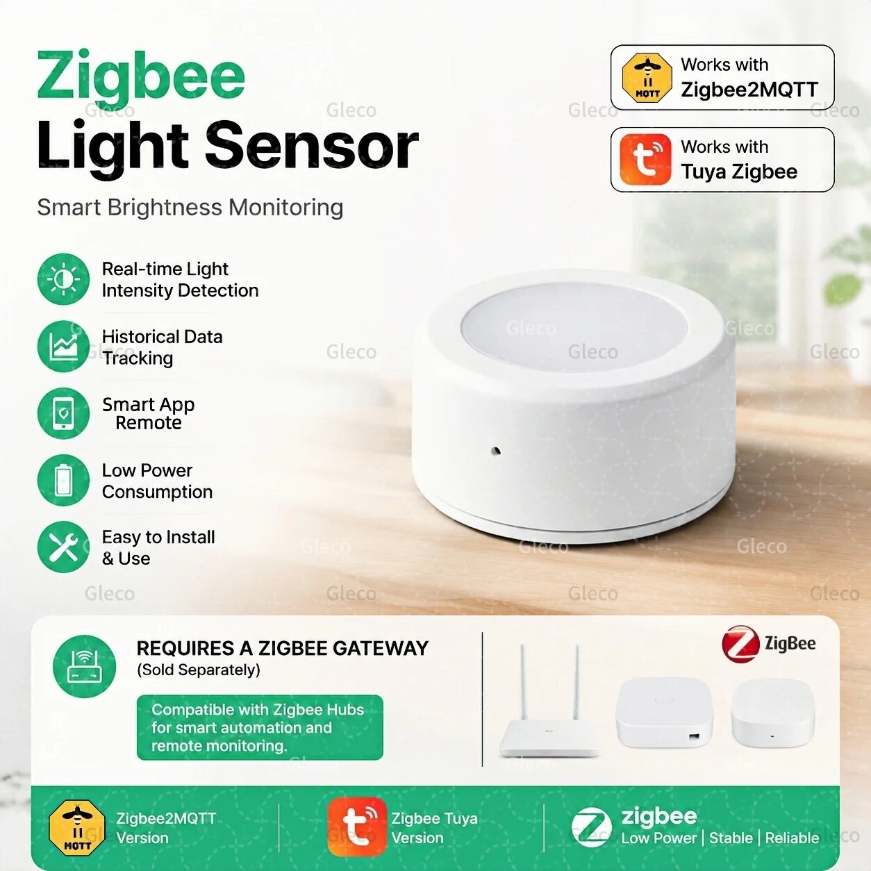 Датчик освещенности Coolo Zigbee TYPE1 for z2m — фото 1