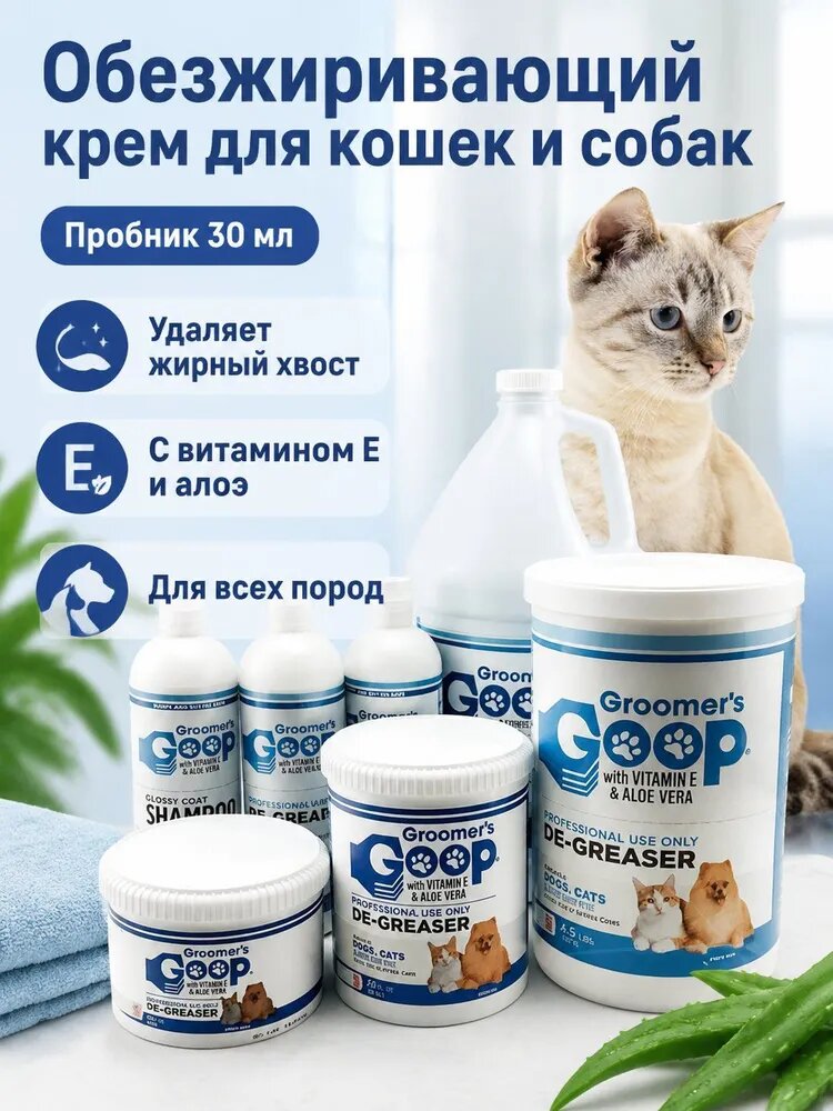 Шампунь для животных GOOP с лимонным ароматом, 30 мл