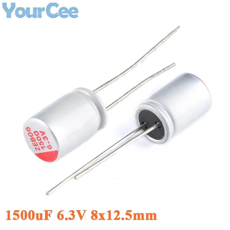Конденсатор электролитический 1500uF 6.3V 8x12.5mm 20шт