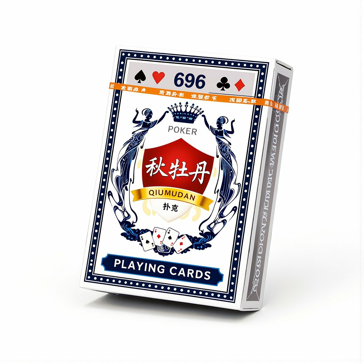 Стандартные игральные карты из качественной бумаги 54 штуки для домашнего досуга и любительских карточных вечеров без лишних запахов