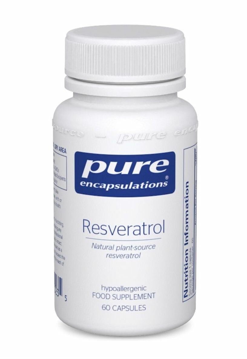 Ресвератрол Pure Encapsulations растительная поддержка для здоровья