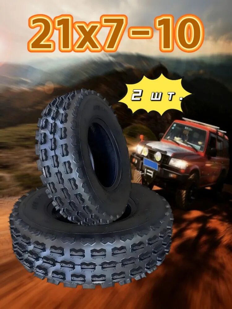 Шины для квадроциклов;21X7-10*2(2 Мотошины 170/80 R10 Front/Rear