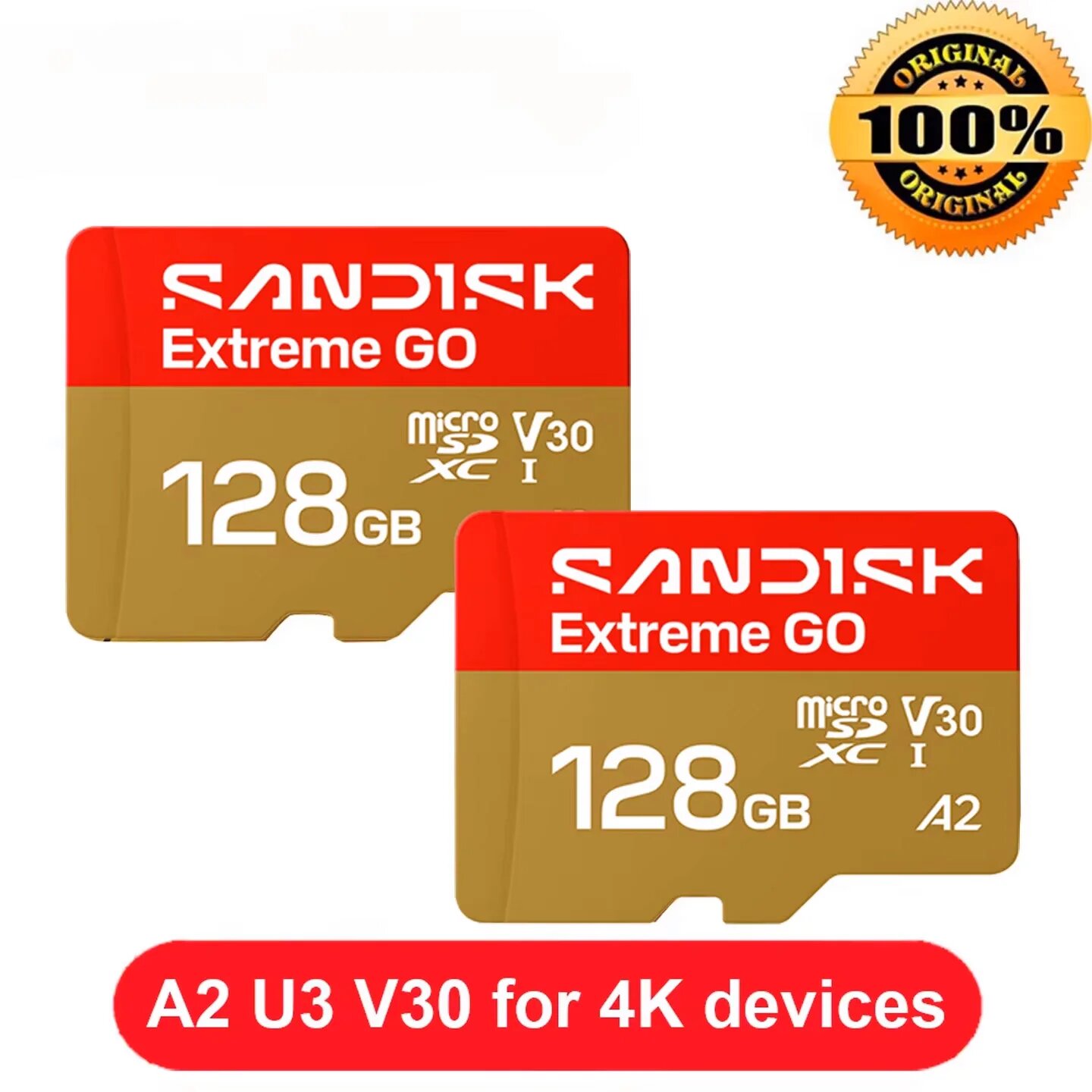 SanDisk Extreme Micro SD карты памяти 2 шт.