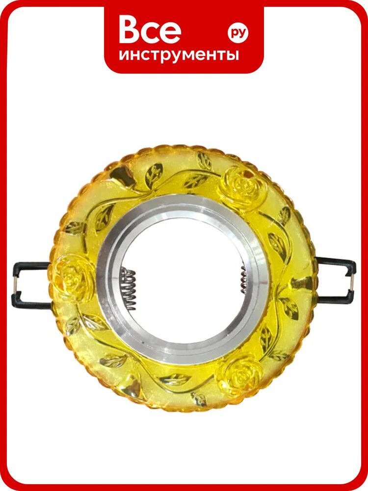 Встраиваемый декоративный светильник Fametto серия Luciole DLS-L150 GU5,3, GLASSY YELLOW UL-00003906