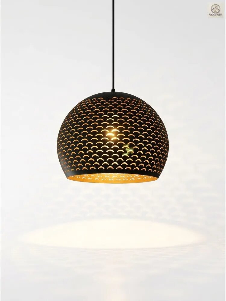 Люстра подвесная Golden Balance, LED, 9 Вт, кованое железо, 30x24 см, теплый белый свет — фото 1