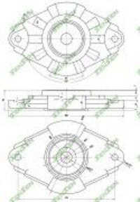 Опора Амортизатора Заднего Nissan Almera All 00- (SENSEN M61218)