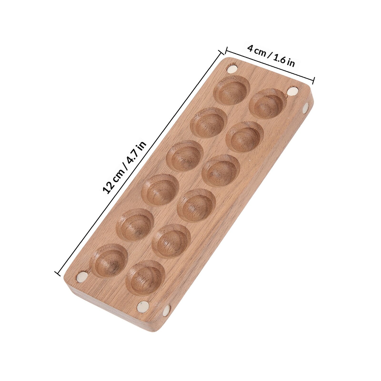 1 Набор Деревянных Палитр Для Акварели С 12 Отсеками Размером 12x4Cm