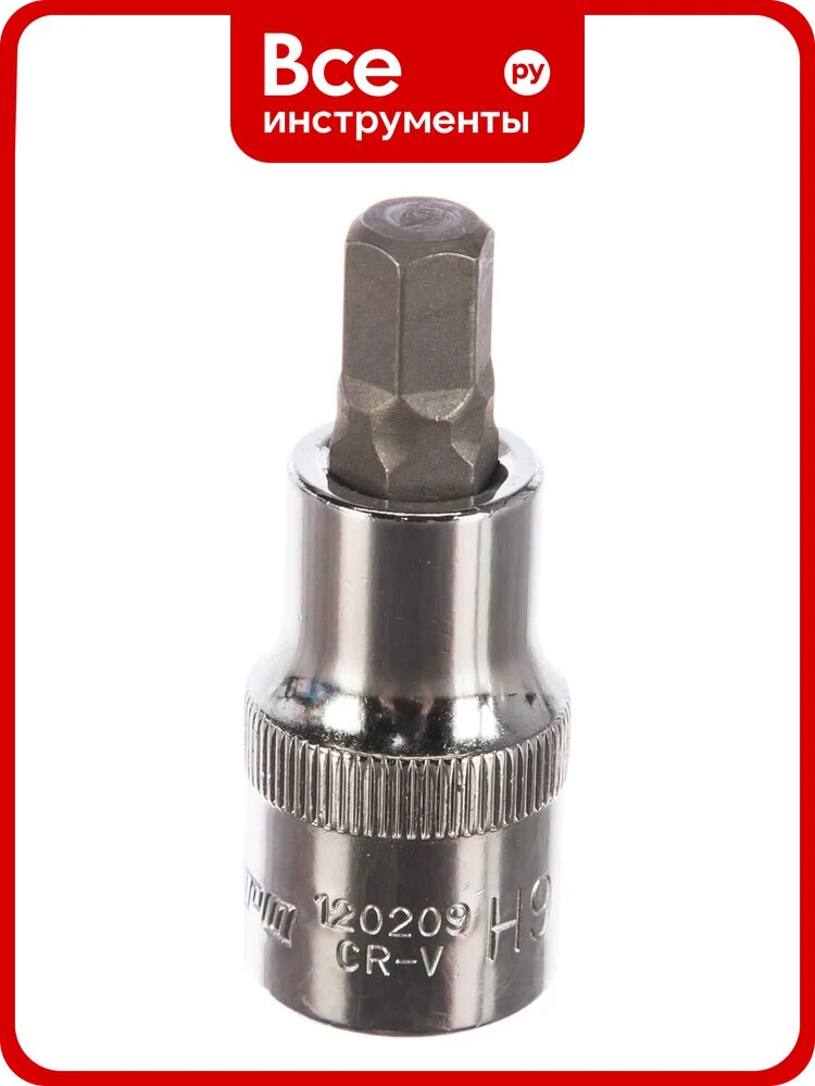 Насадка торцевая 1/2"DR с вставкой-битой Н9 Ombra 120209